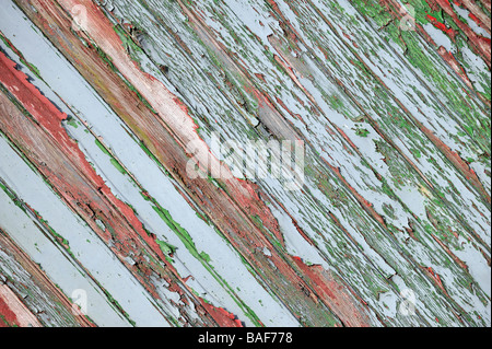 Paint flaking off weathered timber Stock Photo - Alamy