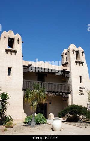 facade of balboa park club balboa park san diego california usa Stock ...
