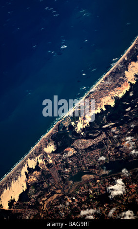 Aerial view of brazilian hinterland, Brazil, South America Stock Photo ...