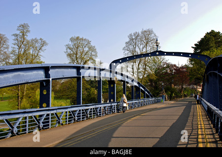 Kingsland Bridge over the River Severn Shrewsbury in Shropshire ...