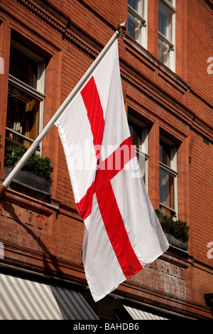St George's Cross England's National Flag - Waving In the Wind - Red ...