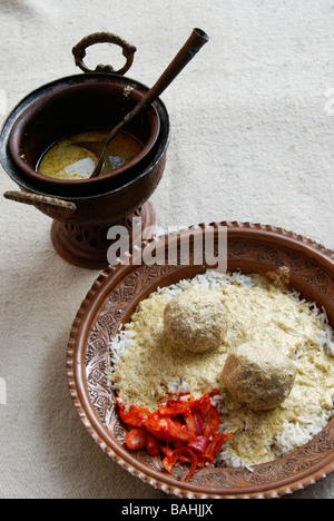 Gushtaba. Kashmiri meatballs in yogurt gravy. Kashmir Food Stock Photo ...