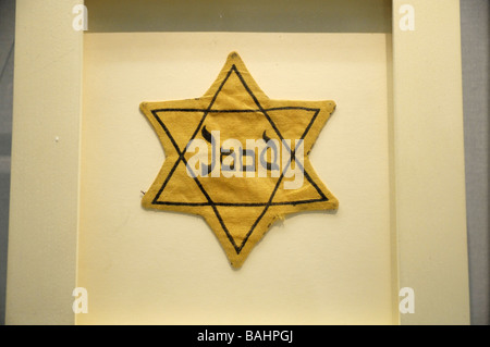 Jewish yellow star from Nazi Germany early 1940s Holocaust World War II ...