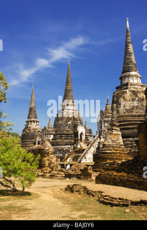 Three pagoda of Wat Phra Si Sanphet , Ayutthaya , Thailand Stock Photo ...