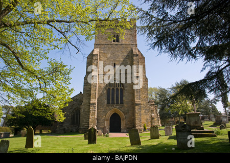 The tower of St Mary's church at Battle, East Sussex, South East ...