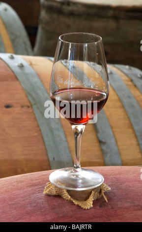 wooden bung with jute on barrel, batonnage tool domaine gachot-monot ...