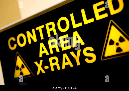 Controlled area X-ray Sign Stock Photo - Alamy