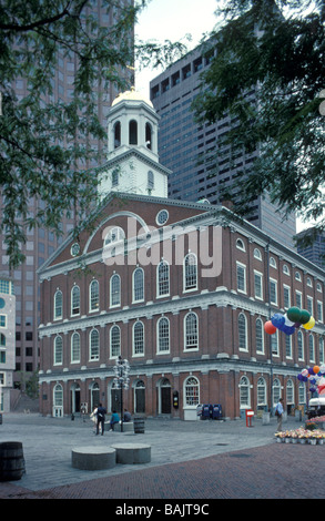 Faneuil Hall, a historic building in Boston, is shown in this ...