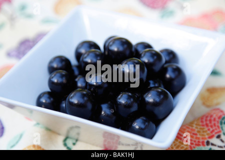 The Jabuticaba (also called Brazilian Grape Tree) fruit displayed ready ...