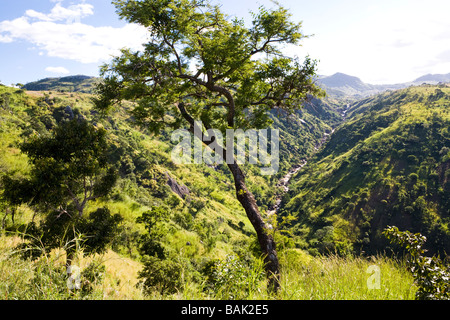 A river valley in the Kirk Range east of Dedza, Malawi, Africa Stock ...