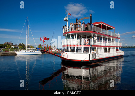 Canada, Ontario Province, Barrie at the edge of Simcoe Lake, sailboat ...