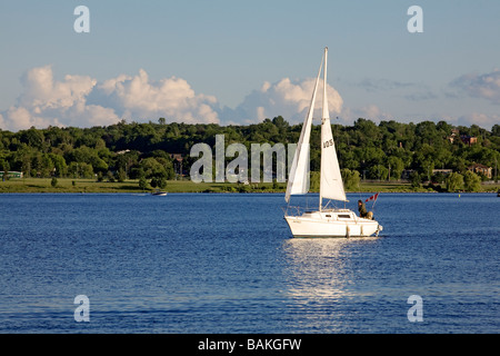 Canada, Ontario Province, Barrie at the edge of Simcoe Lake, cruise ...