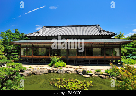 Asia, Japan, Honshu, Yamaguchi prefecture, Iwakuni, aerial view of ...