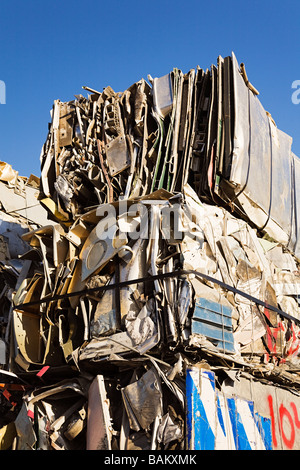 scrap metal bales Stock Photo - Alamy