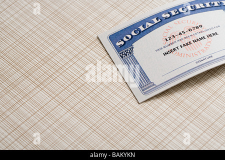 Fake social security card Stock Photo - Alamy