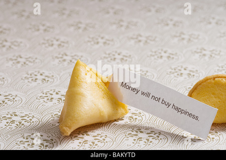 Fortune Cookie with Good Luck Message Isolated on White Background ...