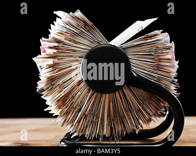 Rotary card file Stock Photo - Alamy