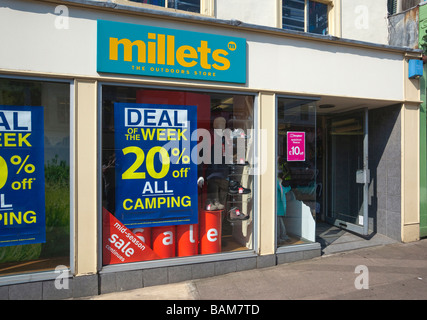 Millets Shop Shopfront Stock Photo - Alamy