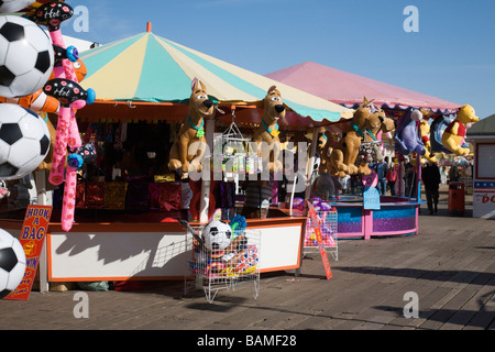The funfair amusements on Clacton Pier in Essex, England Stock Photo ...