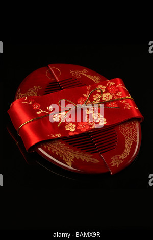 Image of colored combs for hair on a light background Stock Photo - Alamy