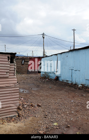 Galvanised Zinc shack in a township Swellendam south Africa Stock Photo ...