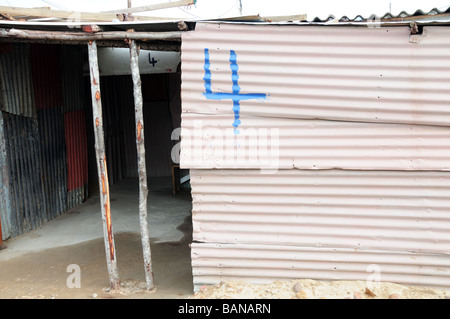 Galvanised Zinc shack in a township Swellendam south Africa Stock Photo ...