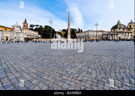 Piazza del Popolo in Rome, sketch (1899) by Aleksander Gierymski Stock ...