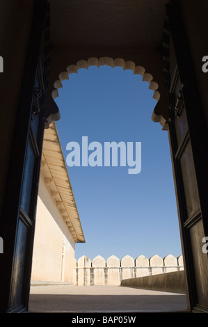 Entrance of a palace, Badal Mahal, Kumbhalgarh Fort, Udaipur, Rajasthan ...