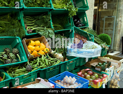 Greengrocer's Shop, Valletta, Malta Stock Photo - Alamy