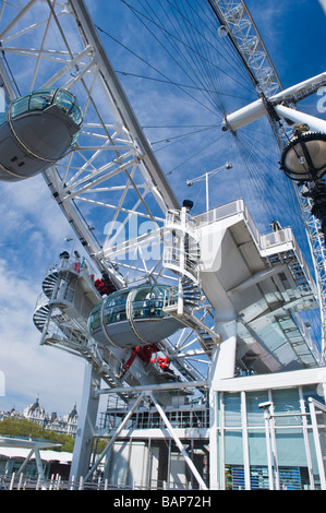Loading Platform at the London Eye, Westminster, London, England Stock ...