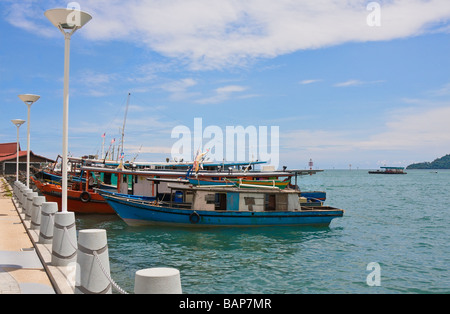 Fishing boats on the waterfront, Kota Kinabalu, Sabah, Borneo, Malaysia ...