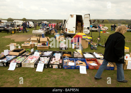 Car Boot Sale, Bordon, Hampshire, UK Stock Photo - Alamy