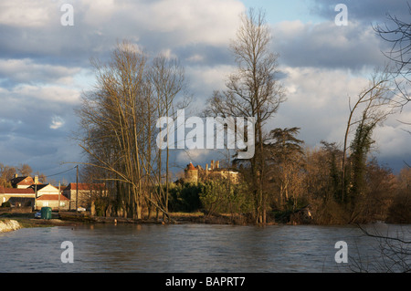 France.Dept Hautes-Pyrenees.The village of Labatut-Riviere in the north ...