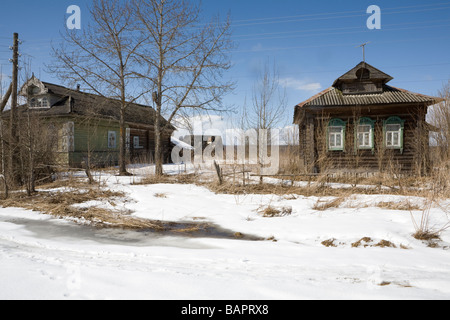 winter landscape. russian village Stock Photo - Alamy
