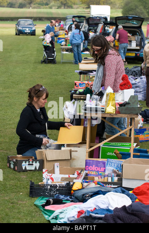 Car Boot Sale, Bordon, Hampshire, UK Stock Photo - Alamy