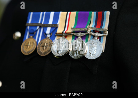 Military veteran, proudly wearing his medals Stock Photo - Alamy