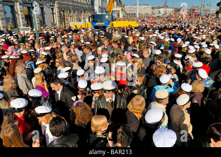 The eve of the May Day, Helsinki. There has been a long tradition of ...