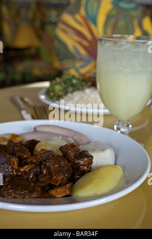 Traditional Caribbean food served at Bajan Restaurant in Barbados ...