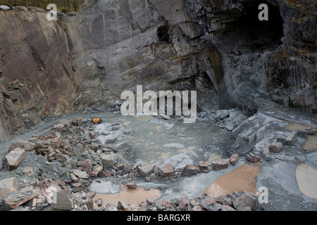 Coniston slate quarry workings, Lake District, Cumbria, England, UK ...