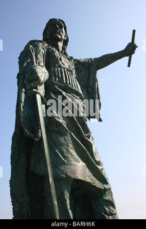 Bronze statue of Red Hugh O'Donnell on Donegal pier, Ireland Stock ...