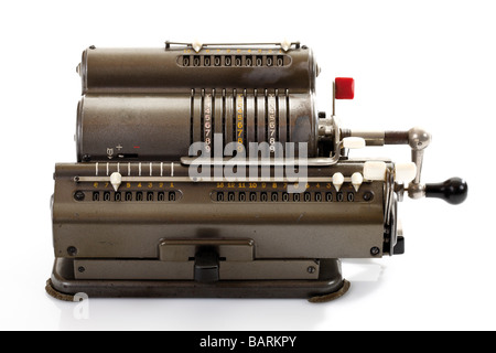 Antique Adding Machine Stock Photo - Alamy