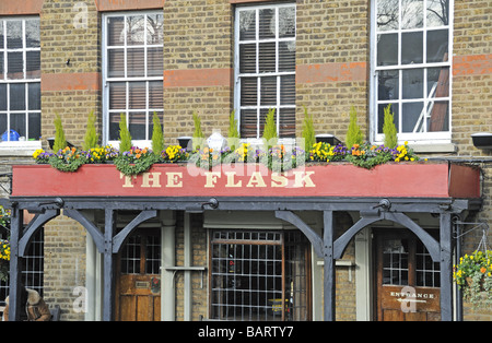 The Flask Pub - Highgate Village - London Stock Photo - Alamy