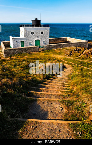 Bamburgh Lighthouse, Bamburgh, Northumberland Stock Photo - Alamy