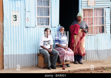 Galvanised Zinc shack in a township Swellendam south Africa Stock Photo ...