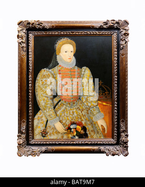Elizabeth I. The "Darnley Portrait" of Queen Elizabeth I by an unknown ...