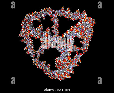 DNA (deoxyribonucleic acid) cube, computer artwork.The DNA cube is ...