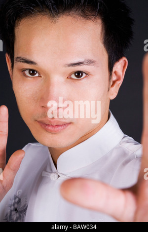 headshot of asian man doing martial arts Stock Photo: 23905814 - Alamy