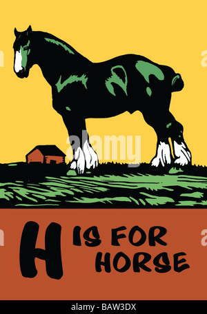 ALPHABET/H FOR HORSE Stock Photo - Alamy
