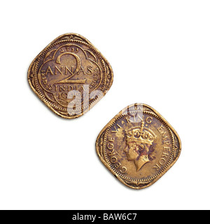 "Indian 2 Anna coin 1942 Stock Photo - Alamy