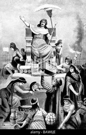 The funeral pyre of Croesus, king of Lydia from 560 to 547 BC after his ...